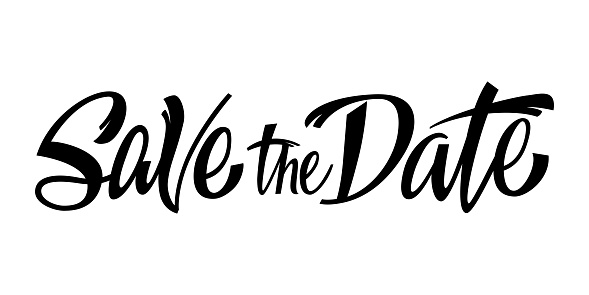 Hand Drawn Text Brush For Wedding Save The Date Ink Writing In Modern ... Hand Drawn Text Brush For Wedding Save The Date Ink Writing In Modern ...