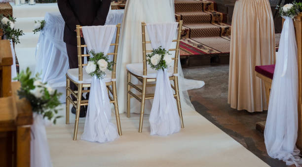 Free Stock Photo of Elegant church interior ready for a wedding ...