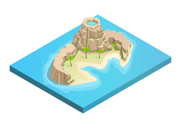 Free Stock Photo of Isometric Island Map - Holiday Resort | Download ...