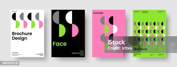 Tata Letak Laporan Terisolasi Template Sampul Buku Abstrak Desain