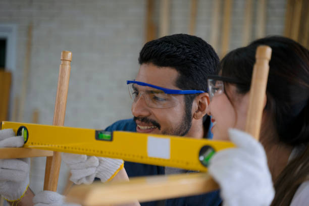 Free picture: carpenter, holding, meter, wooden, instrument, measure ...