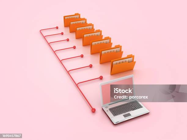 Computer Folder Structure With Computer Laptop Stock Photo - Download ... Computer Folder Structure With Computer Laptop Stock Photo - Download ...