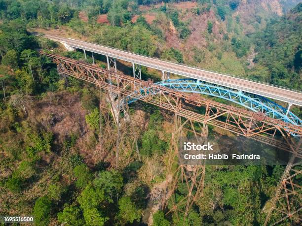 Drone View Of Cisomang Railway Bridge Construction Of Purwakarta The ... Drone View Of Cisomang Railway Bridge Construction Of Purwakarta The ...