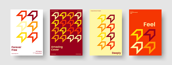 Template Sampul Buku Modern Tata Letak Poster Kreatif Desain Brosur