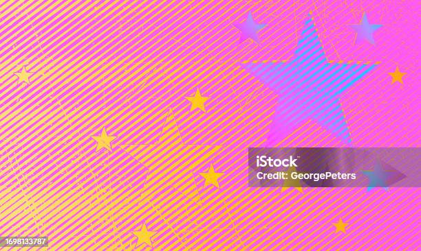American Flag With Grunge Image Technique Stock Illustration Download