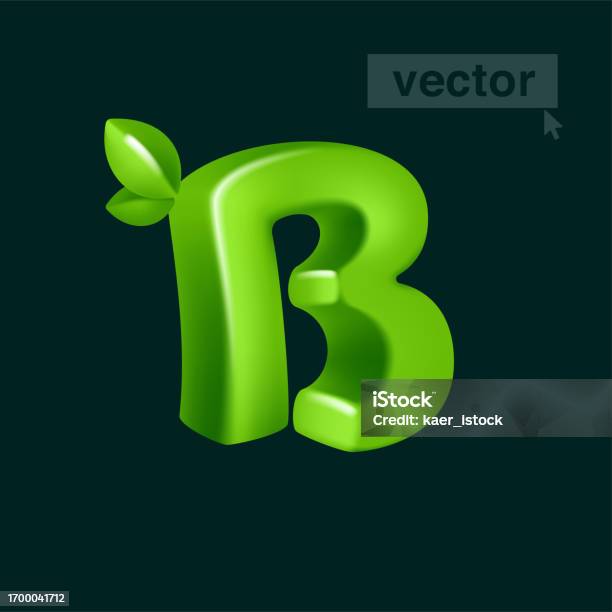 Rendu 3d Du Logo Lettre B Dans Un Style Cubique De Dessin Animé Avec