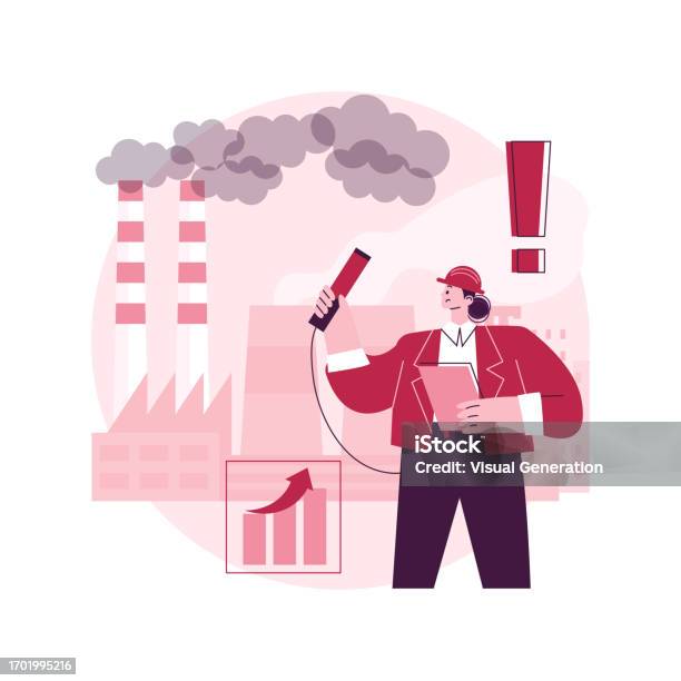 Air Quality Control Abstract Concept Vector Illustration Stock