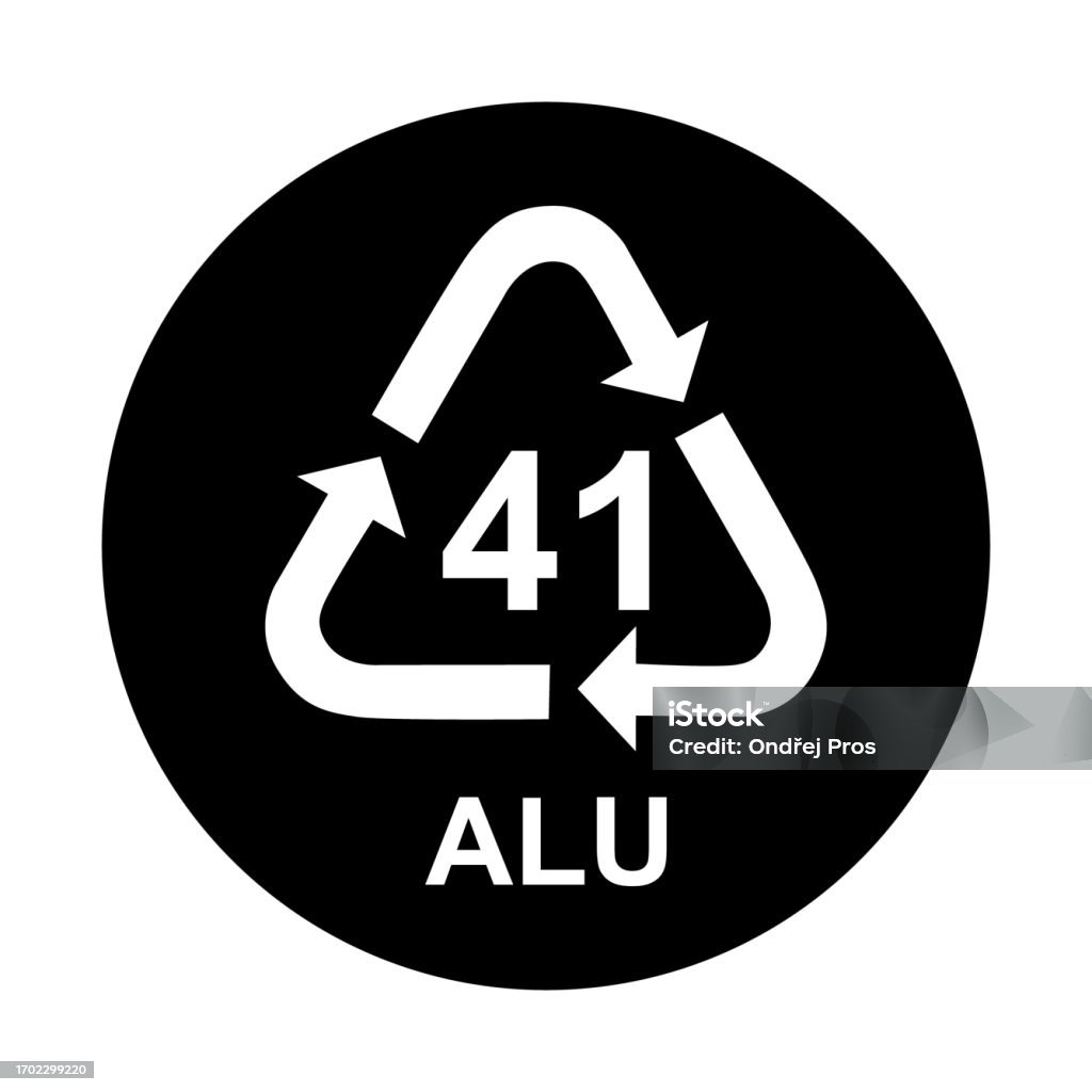 Symbole Des Métaux Signe De Recyclage Écologique Isolé Sur Fond Blanc