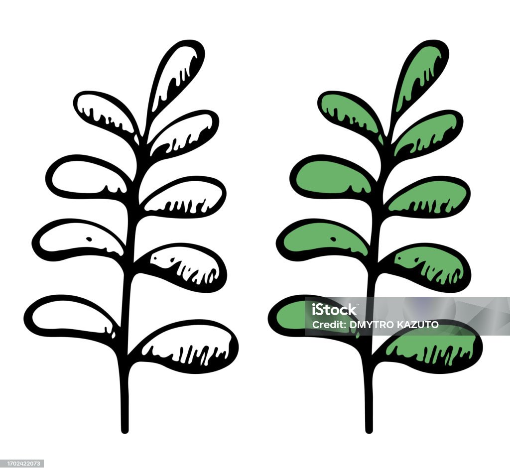 Cabang Dengan Daun Hijau Gambar Untuk Mewarnai Cabang Digambar Dalam ... Cabang Dengan Daun Hijau Gambar Untuk Mewarnai Cabang Digambar Dalam ...