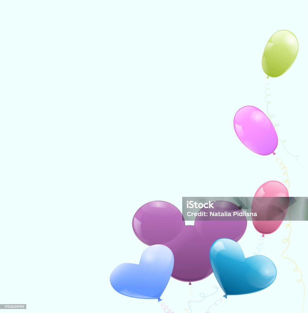 Ilustración De Globos De Colores Festivos Y Más Vectores Libres De