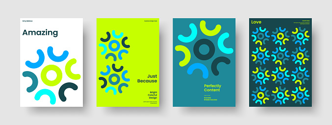 Desain Laporan Modern Tata Letak Poster Terisolasi Template Brosur