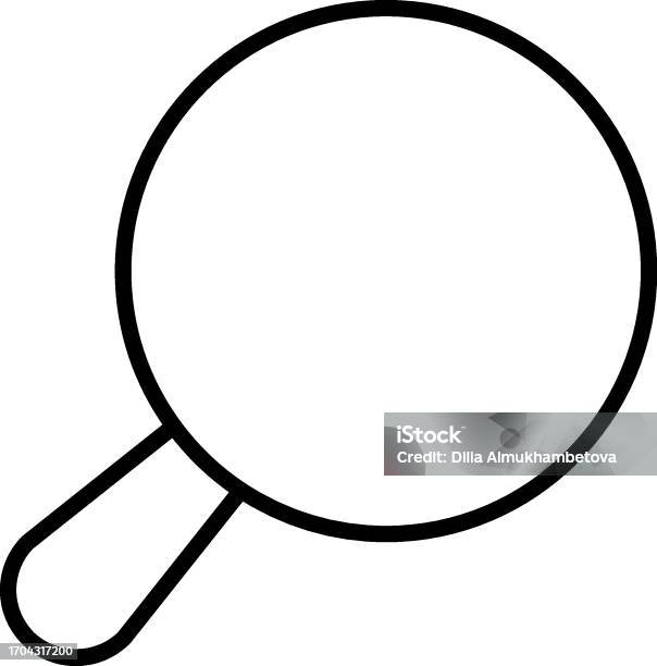 Magnifying Glass Line Icon Stock Illustration Download Image Now
