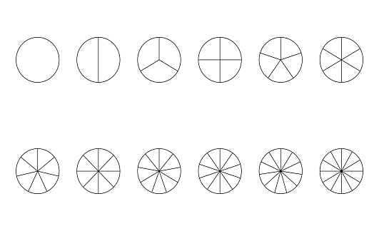 Les Segments De Section De Graphique Circulaire Placent Le Modèle De