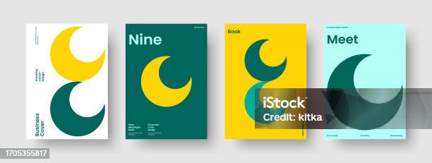 Template Flyer Terisolasi Tata Letak Latar Belakang Modern Desain