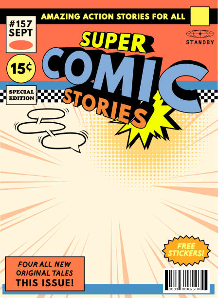 Comic book cover Clipart Vector PNG , SVG, EPS, PSD, AI