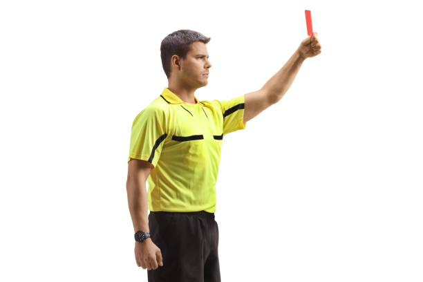 Free Stock Photo of Referee Pointing to the Side of the Field ...