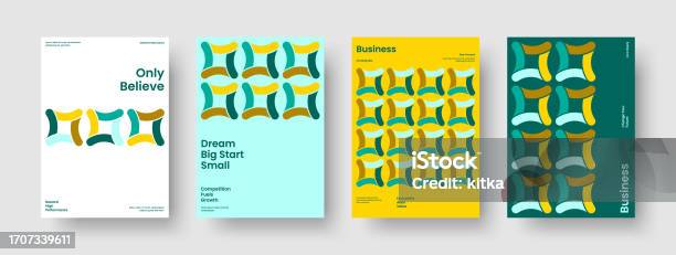 Template Sampul Buku Terisolasi Tata Letak Brosur Modern Desain Laporan