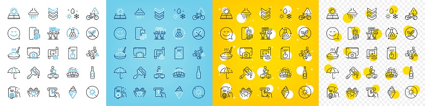 Ilustración de Conjunto De Iconos Vectoriales De Gachas Servicio De ... Ilustración de Conjunto De Iconos Vectoriales De Gachas Servicio De ...