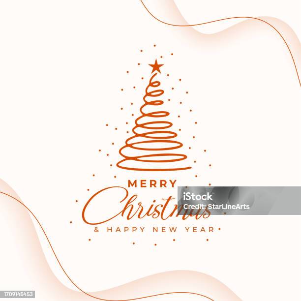 Desain Kartu Ucapan Selamat Natal Dan Tahun Baru Yang Indah Ilustrasi