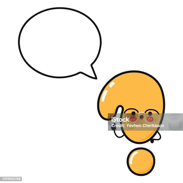 Point Dinterrogation Avec Bulle De Parole Icône Dillustration De