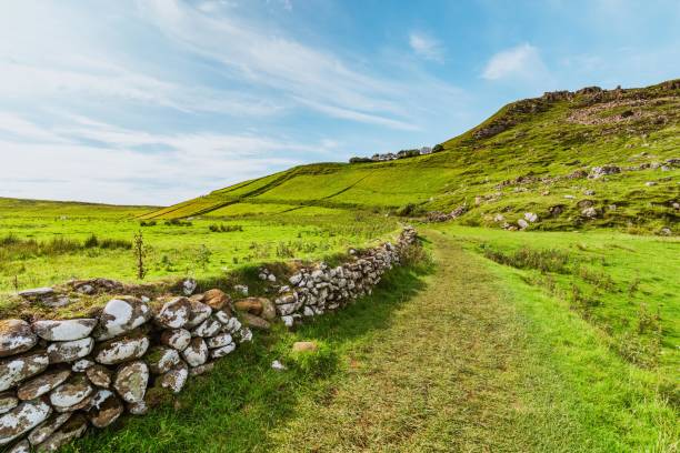 Free Stock Photo of Stone Wall in Field With Mountains Background ...