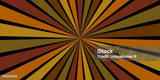 Sunburst Groovy Carnival Background Sun And Rainbow Swirl Pattern
