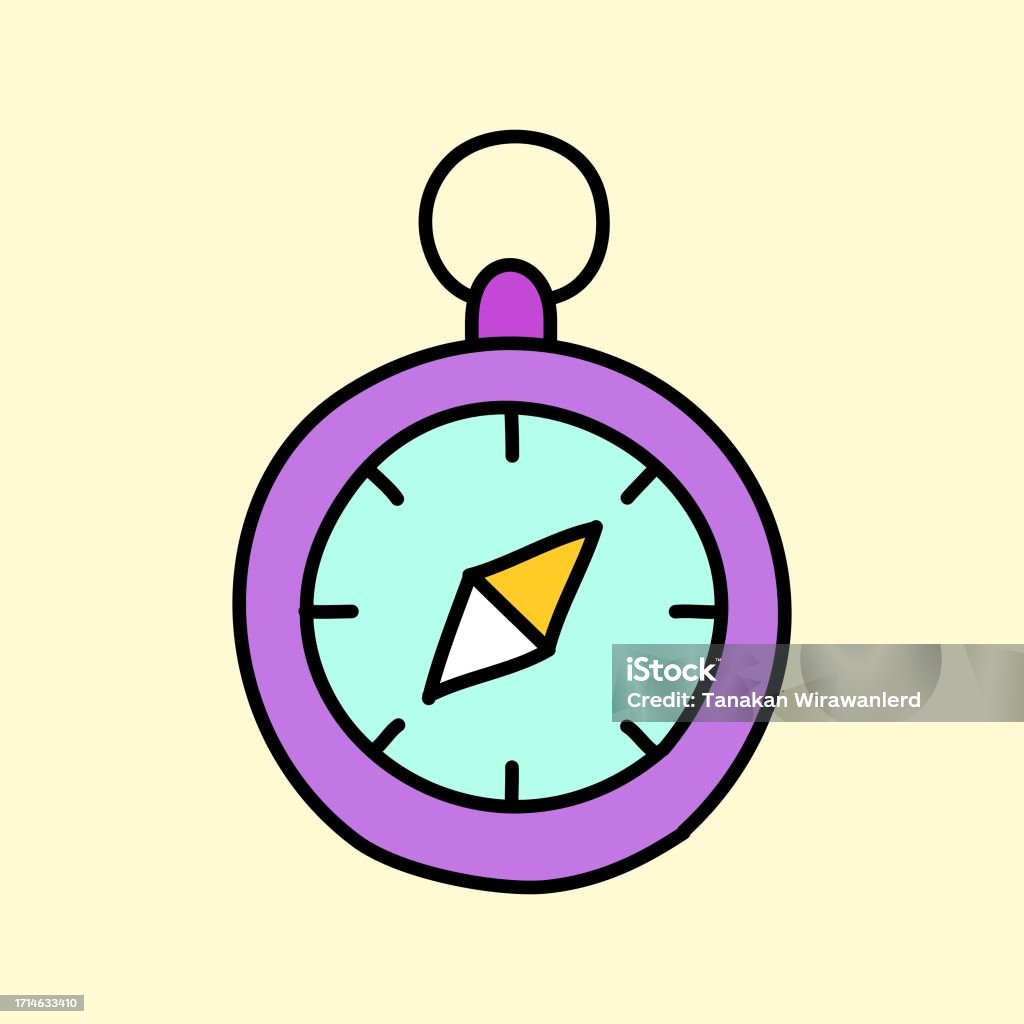 Compass Doodle Drawing Stock Illustration Download Image Now Adventure Amusement Park