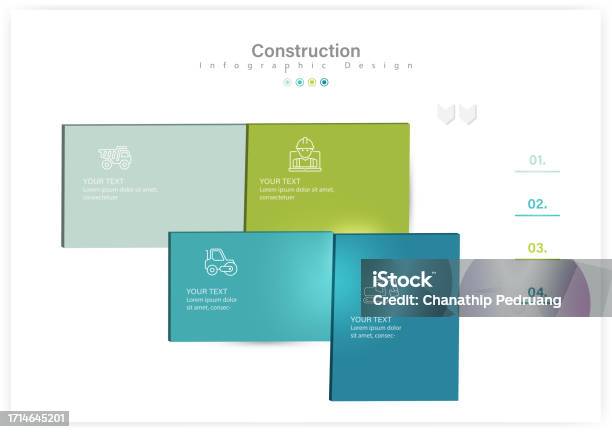 Template Desain Infografis Bisnis Dengan Ilustrasi Stok Ikon Vektor
