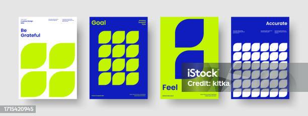 Tata Letak Presentasi Bisnis Modern Template Brosur Abstrak Desain