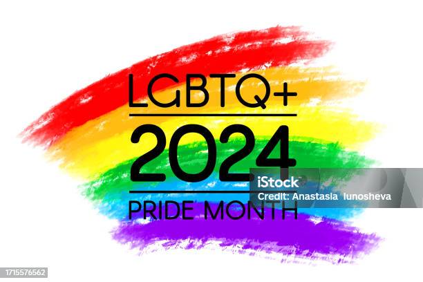 Logo Arcenciel Du Mois De La Fierté Lgbtq 2024 Symbole Vectoriel Du