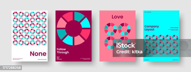 Tata Letak Latar Belakang Geometris Template Sampul Buku Terisolasi