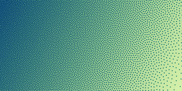Abstract Design With Dots And Green Gradients Stippling Art Trendy