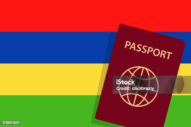 Mauritius Passport Mauritius Flag Background Vector Illustration Stock Illustration Download