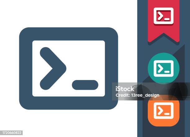 Command Window Icon Coding Programming Hacking Stock Illustration Download Image Now Coding