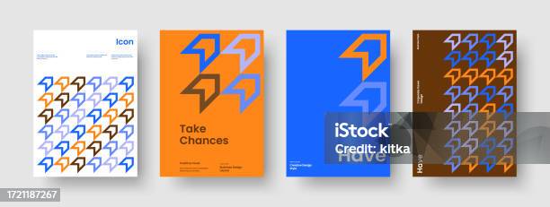 Desain Presentasi Bisnis Abstrak Template Banner Modern Tata Letak