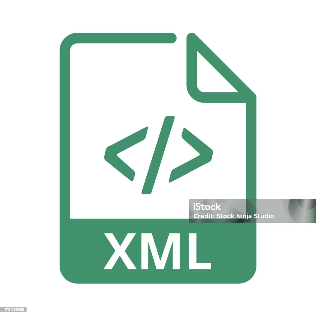 Xml File Icon Vector File Format Xml File Extension Modern Flat Design