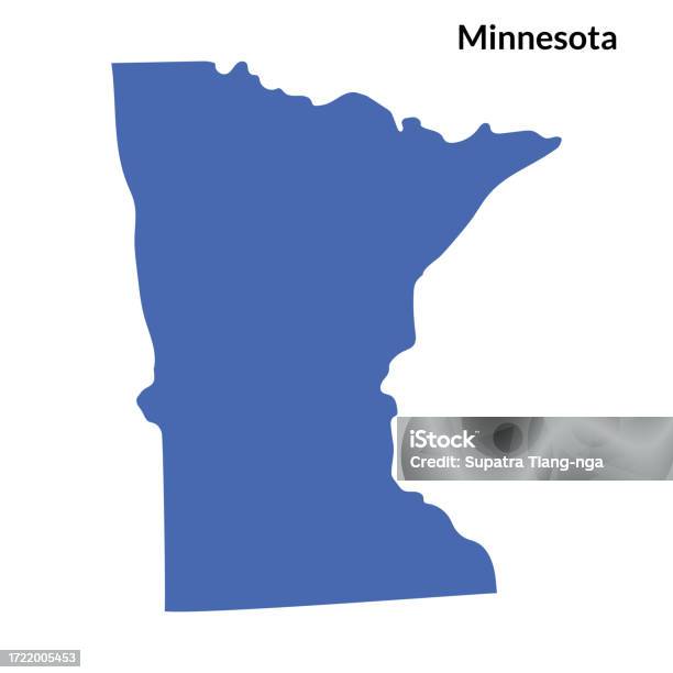 Carte Du Minnesota Carte Du Minnesota Carte Des Étatsunis Vecteurs