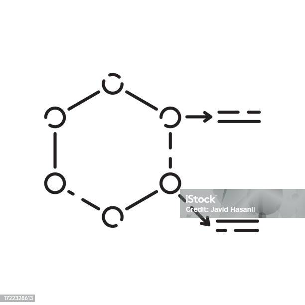 Génie Génétique Symbole Ligne Vectorielle Icon Biochimie Et Génétique
