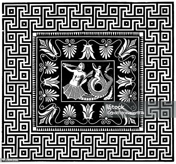 Vetores De Grécia Antiga Mosaico E Mais Imagens De Alto Contraste