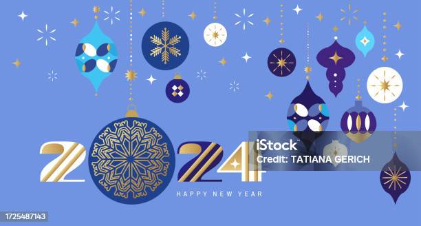 Joyeux Noël Et Bonne Année 2024 Ensemble Dicônes De Conception De