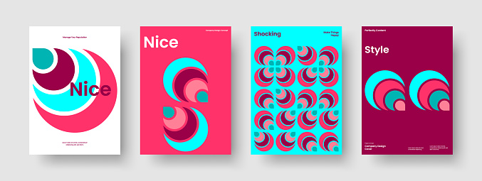Desain Sampul Buku Terisolasi Template Banner Modern Tata Letak