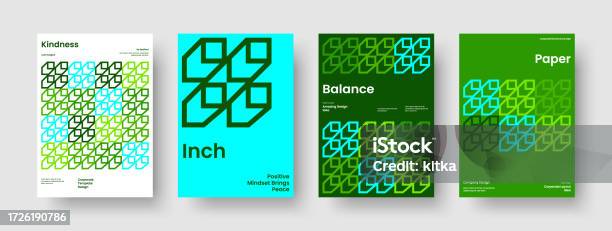 Template Presentasi Bisnis Abstrak Tata Letak Laporan Modern Desain