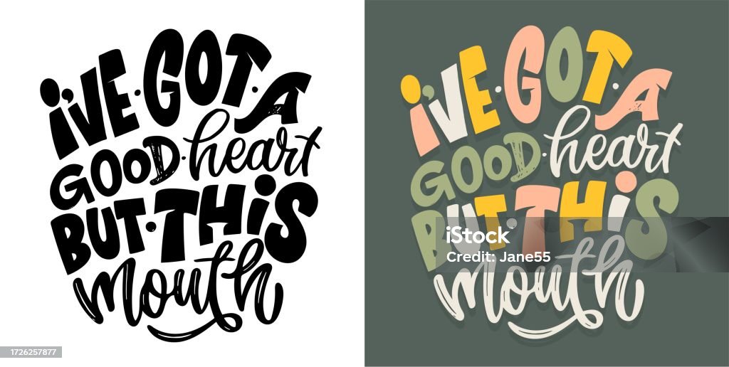 Set With Hand Drawn Lettering Quotes In Modern Calligraphy Style