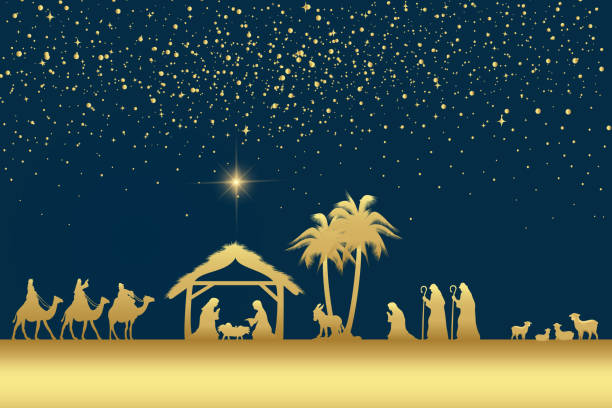 Download Christmas, Nativity Scene, Birth Of Jesus. Royalty-Free Stock ...