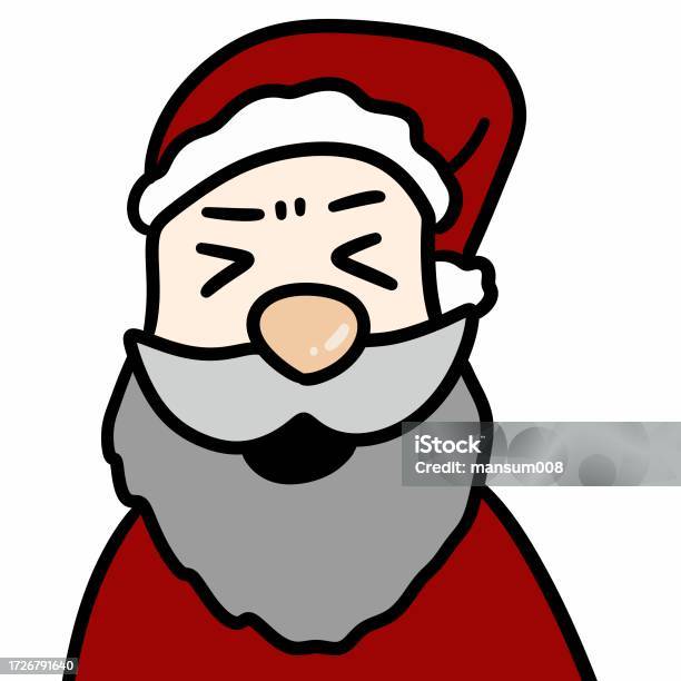Kartun Wajah Santa Claus Dengan Latar Belakang Putih Ilustrasi Stok ... Kartun Wajah Santa Claus Dengan Latar Belakang Putih Ilustrasi Stok ...