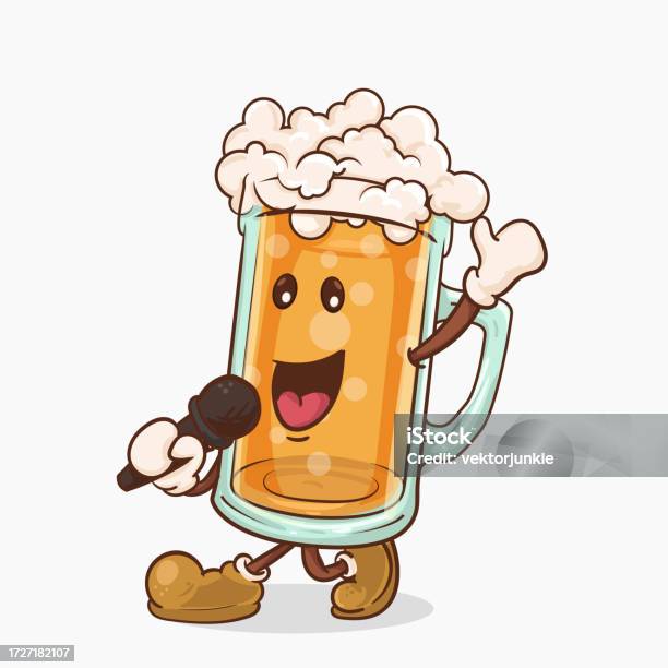 Beer Singing Karaoke Mascot Beer Glass With Kawaii Cute Face Mascot ... Beer Singing Karaoke Mascot Beer Glass With Kawaii Cute Face Mascot ...