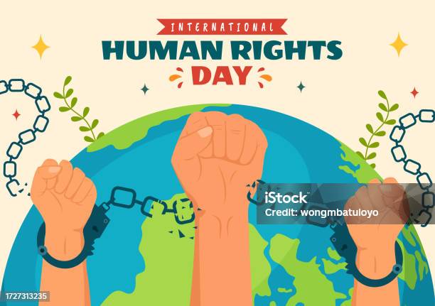 12월 10일 세계 인권의 날 벡터 일러스트레이션 다양한 인종을 위한 사슬을 끊다 자유와 평화를 위해 단결한 사람들 ... 12월 10일 세계 인권의 날 벡터 일러스트레이션 다양한 인종을 위한 사슬을 끊다 자유와 평화를 위해 단결한 사람들 ...