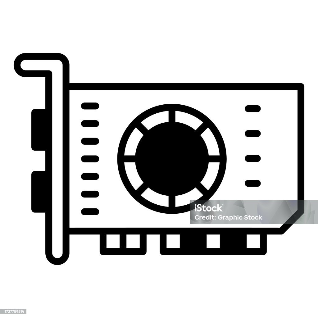Have A Look At This Beautiful Icon Of Gpu Mining Customizable Vector