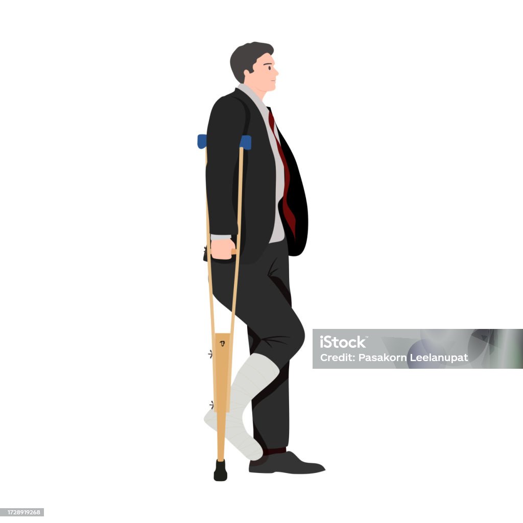 Ilustración De Los Yesos Son Un Tratamiento Común Para Las Fracturas