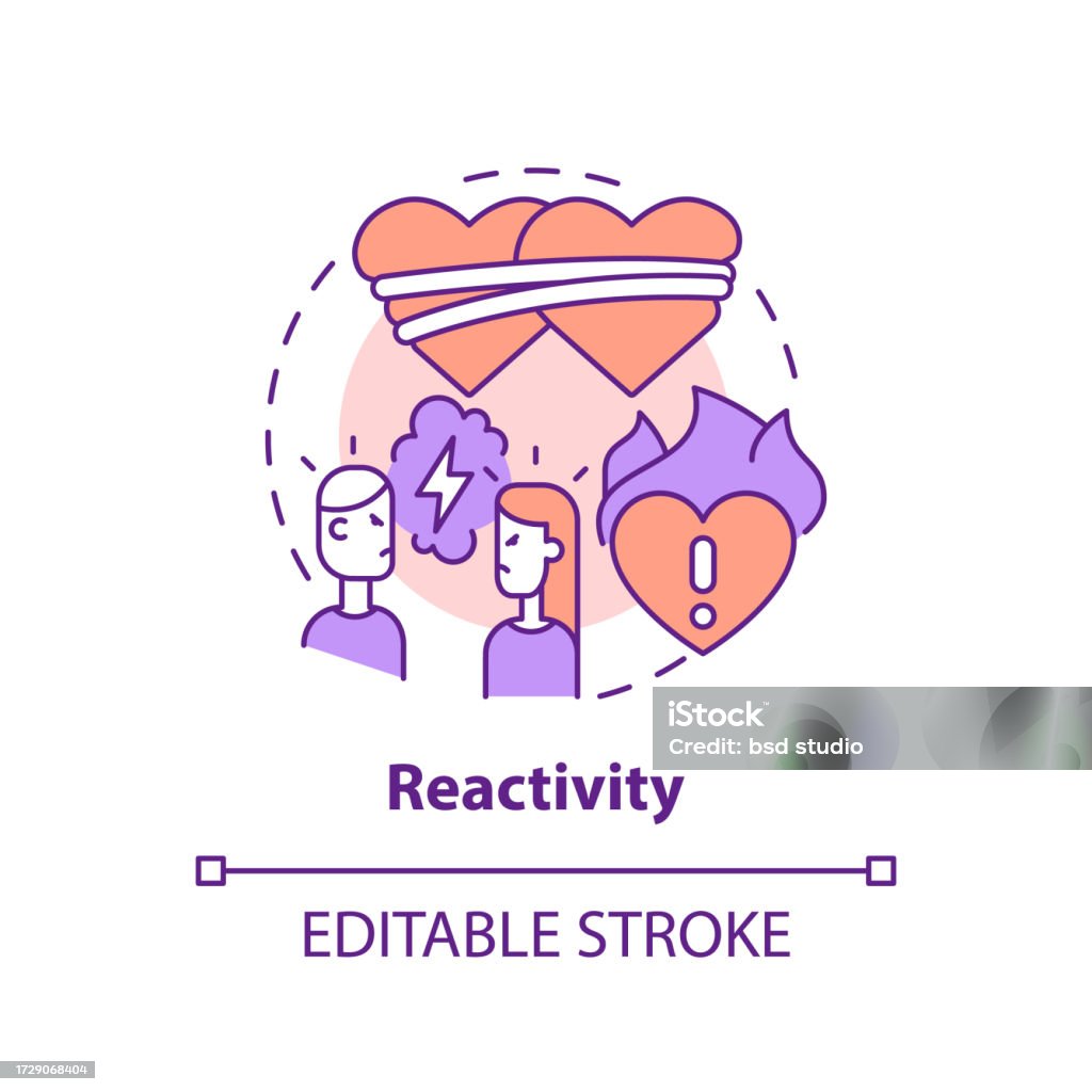 2d Customizable Line Icon Reactivity Concept Stock Illustration ... 2d Customizable Line Icon Reactivity Concept Stock Illustration ...